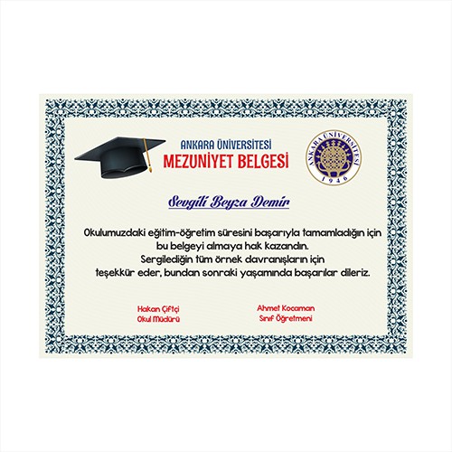 Mezuniyet Belgesi | Hepenuygun Mezuniyet Belgesi | Hepenuygun